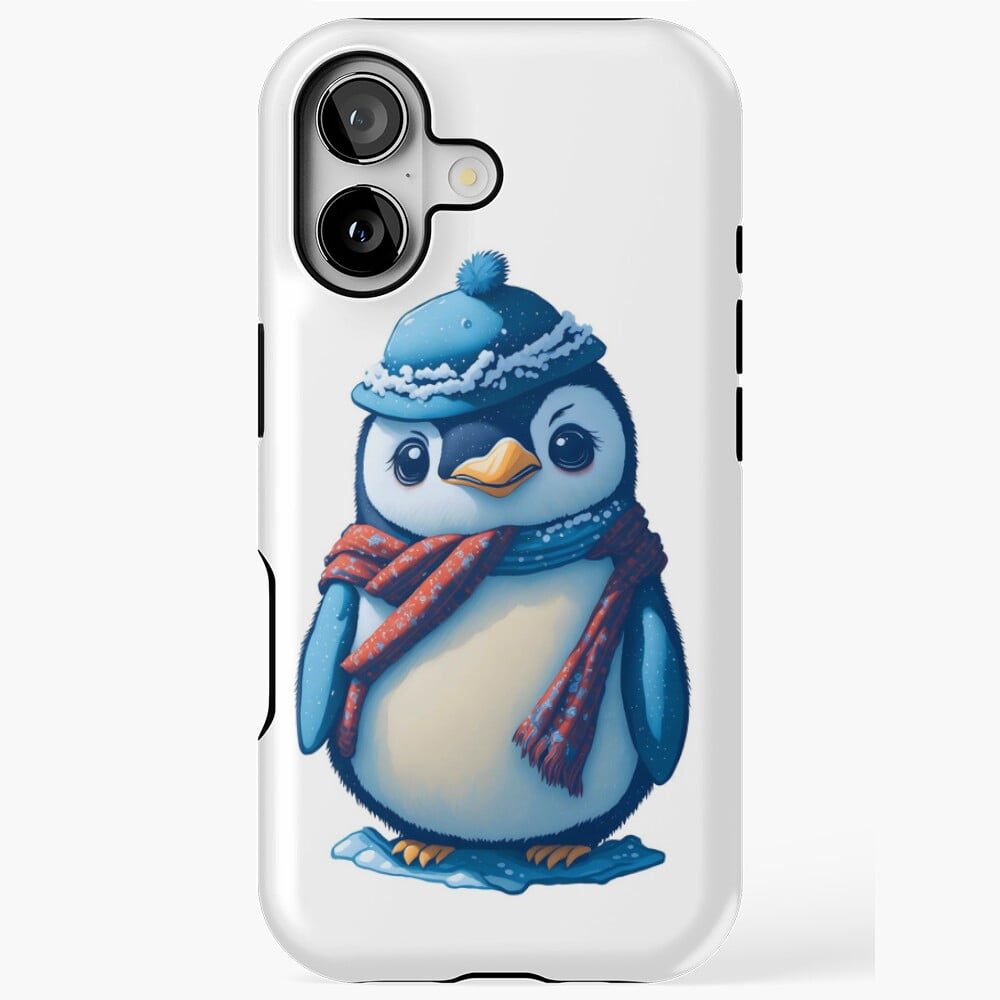 Festive Penguin Winter Joy Holiday Phone Case 17 16 15 14 13 12 11 Pro ...