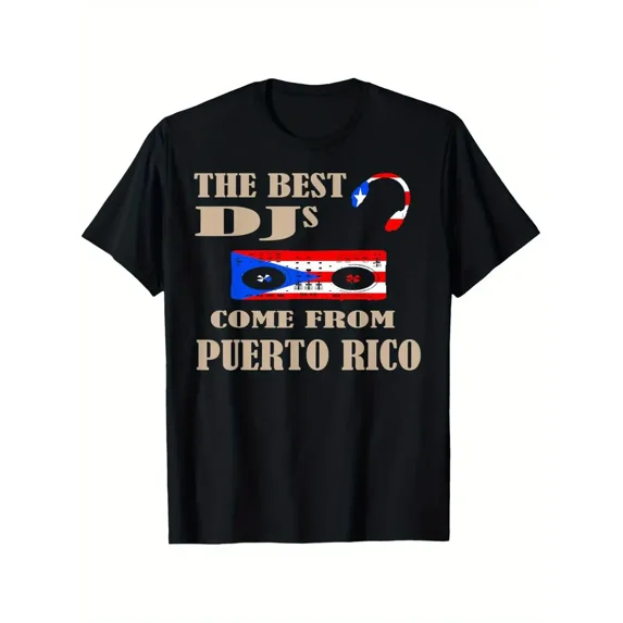 [Festive] Puerto Rico DJ Culture T-Shirt - "The Best DJs Come from ...