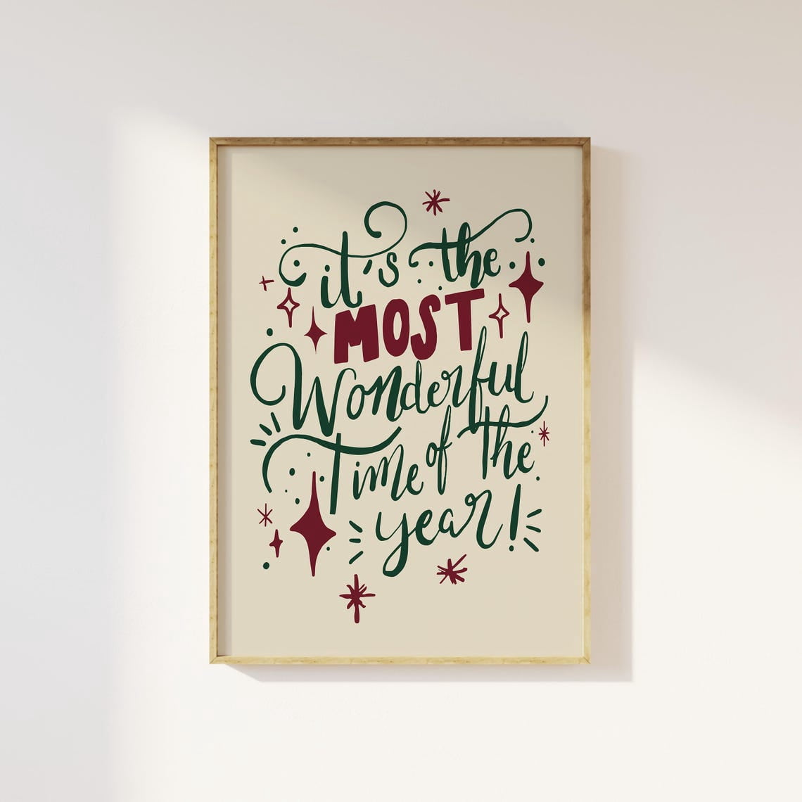 Festive Quote Wall Art Vintage Lettered Design2 Poster Cozy Seasonal ...