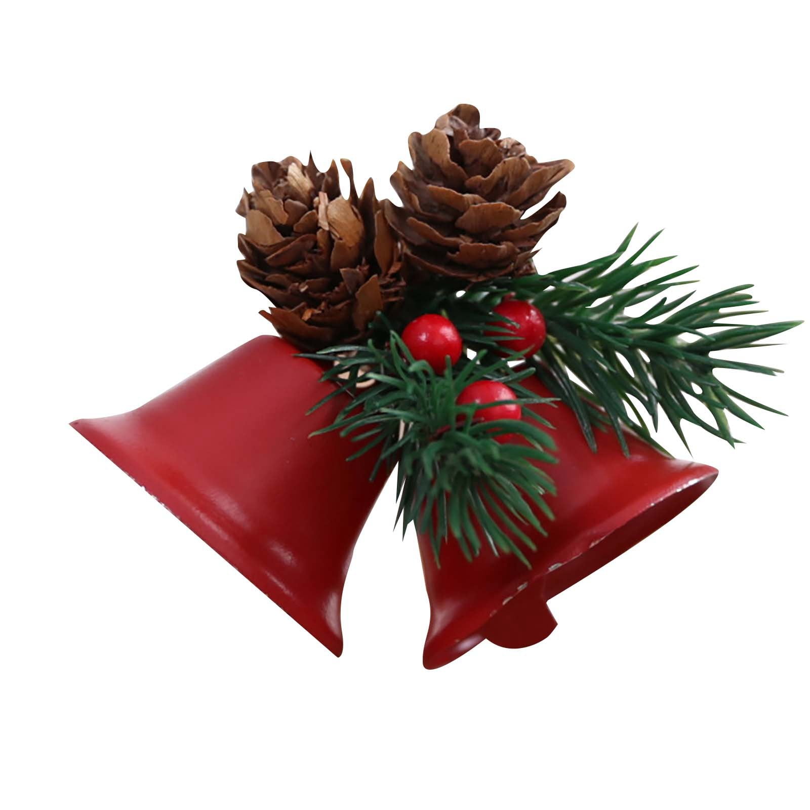 Festive Red And Green Christmas Bell Ornament Decoration Border Winter ...