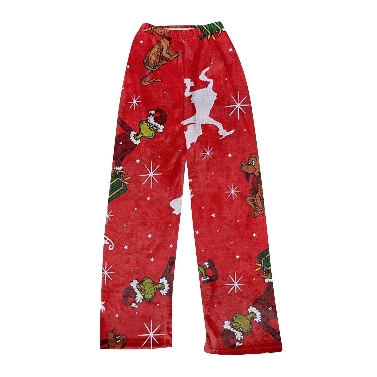 Festive Red Holiday Pajama Pants for Adults Comfortable, Soft, and ...