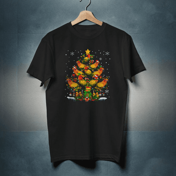 Festive Reindeer Sun Conure Christmas Tree Bright Holiday Bird Unisex T ...
