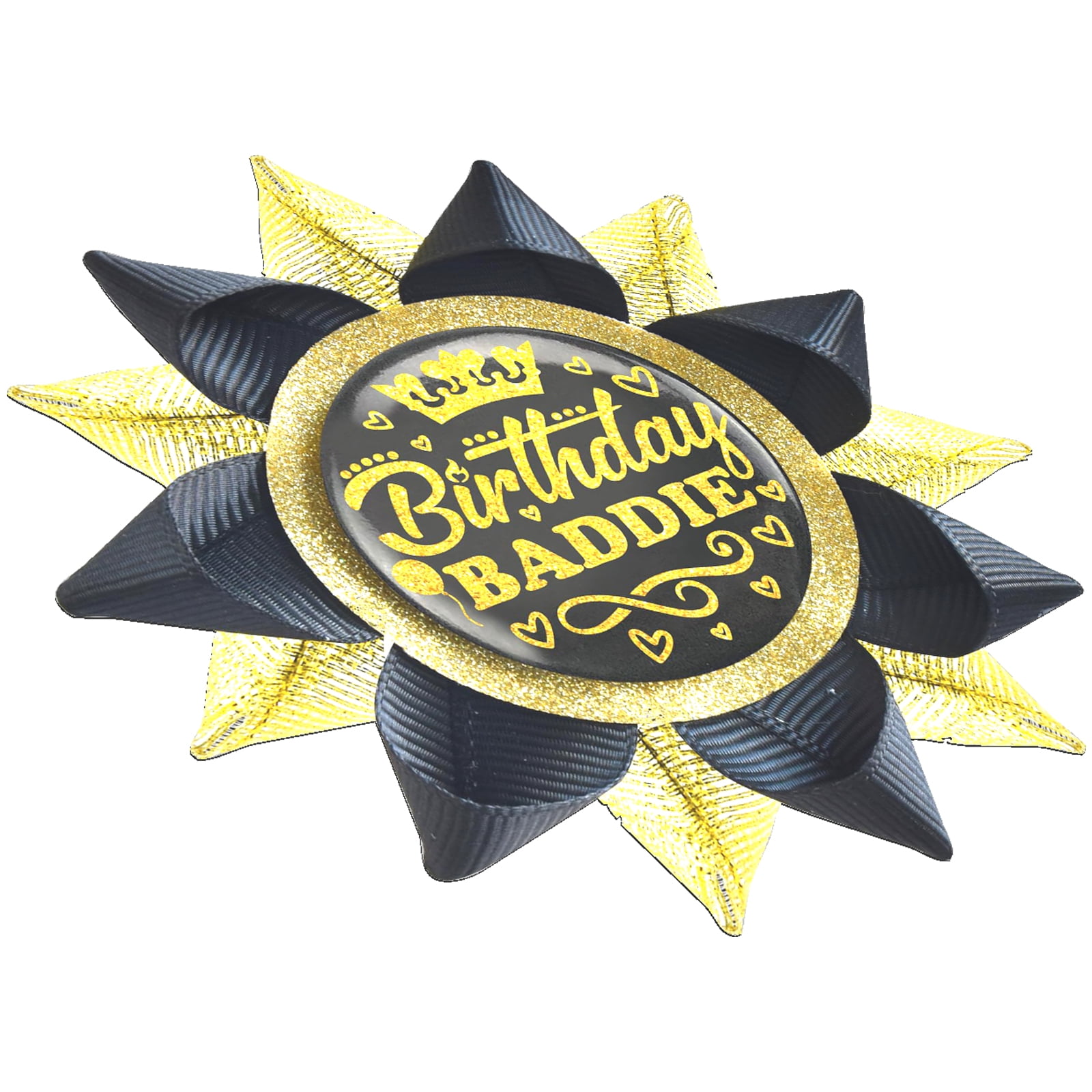Festive Ribbon Badges Secure Clasp Design Birthday Decoration Buttons ...