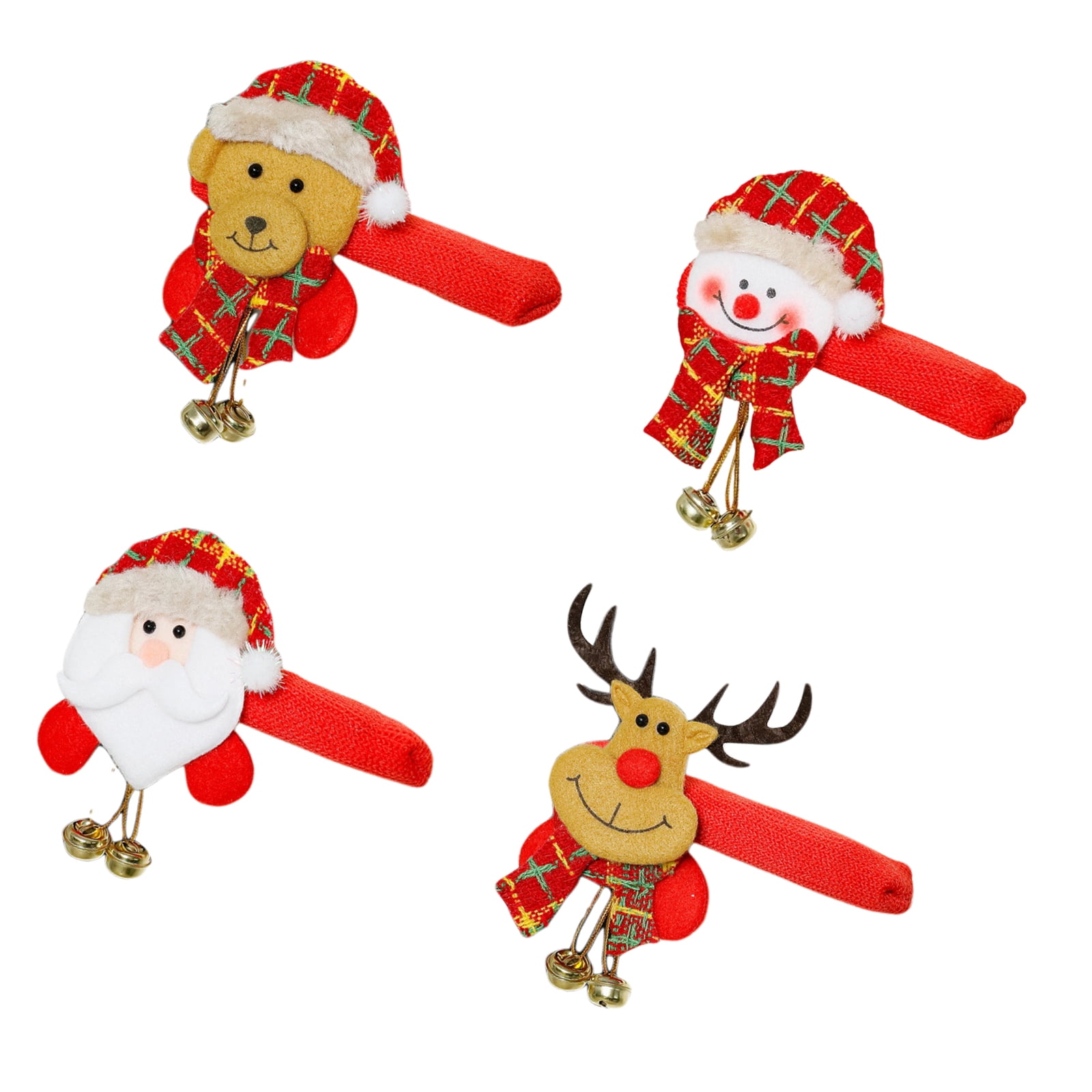 Festive Santa And Bells Door Handle Sleeves Cloth Christmas Photo Props ...