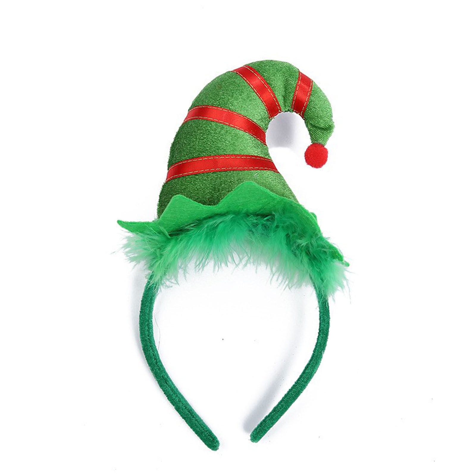 Festive Santa Hat Headband with Ears for Children Holiday Christmas ...