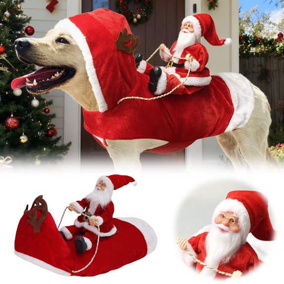 Festive Santa Riding for Holiday Party Outfit for Small Medium Large ...