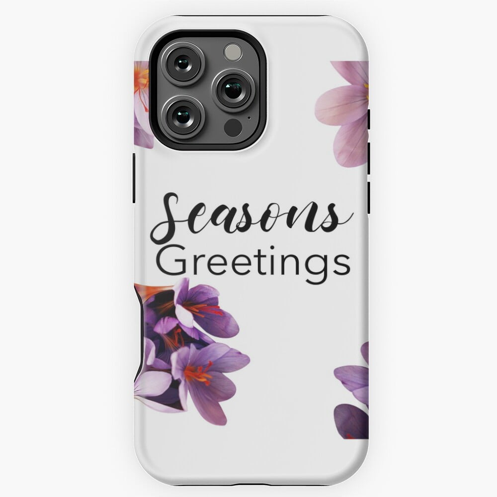 Festive Seasons Greetings Art Phone Case for iPhone 11 12 13 14 15 16 ...