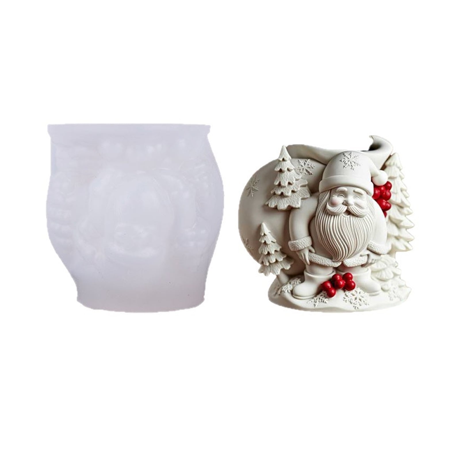 Festive Silicone Santa Planter Cast For Holiday Rosin Gifts & Seasonal ...