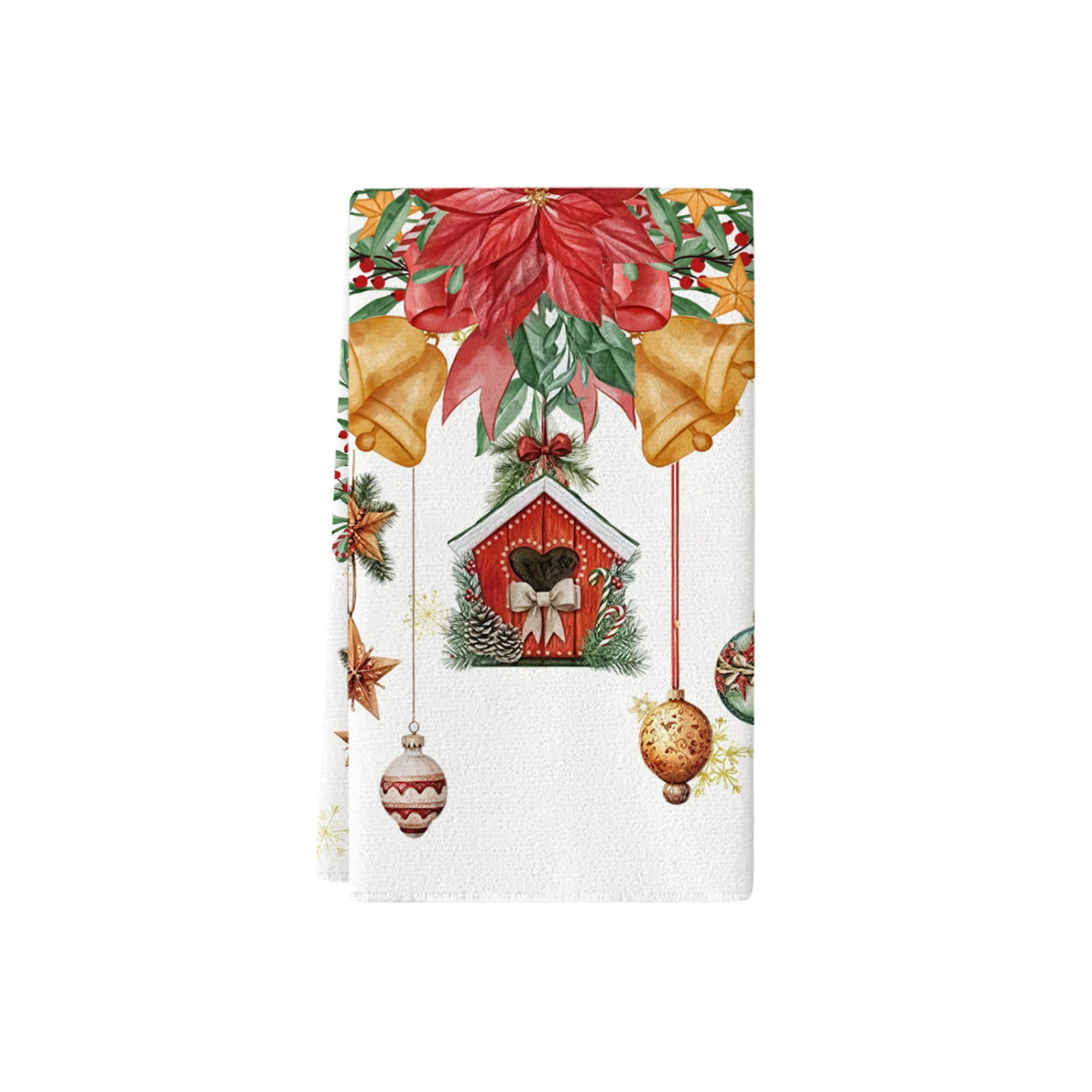 Festive Snowman Kitchen Towels Set Merry Christmas Cotton Dish Towels ...