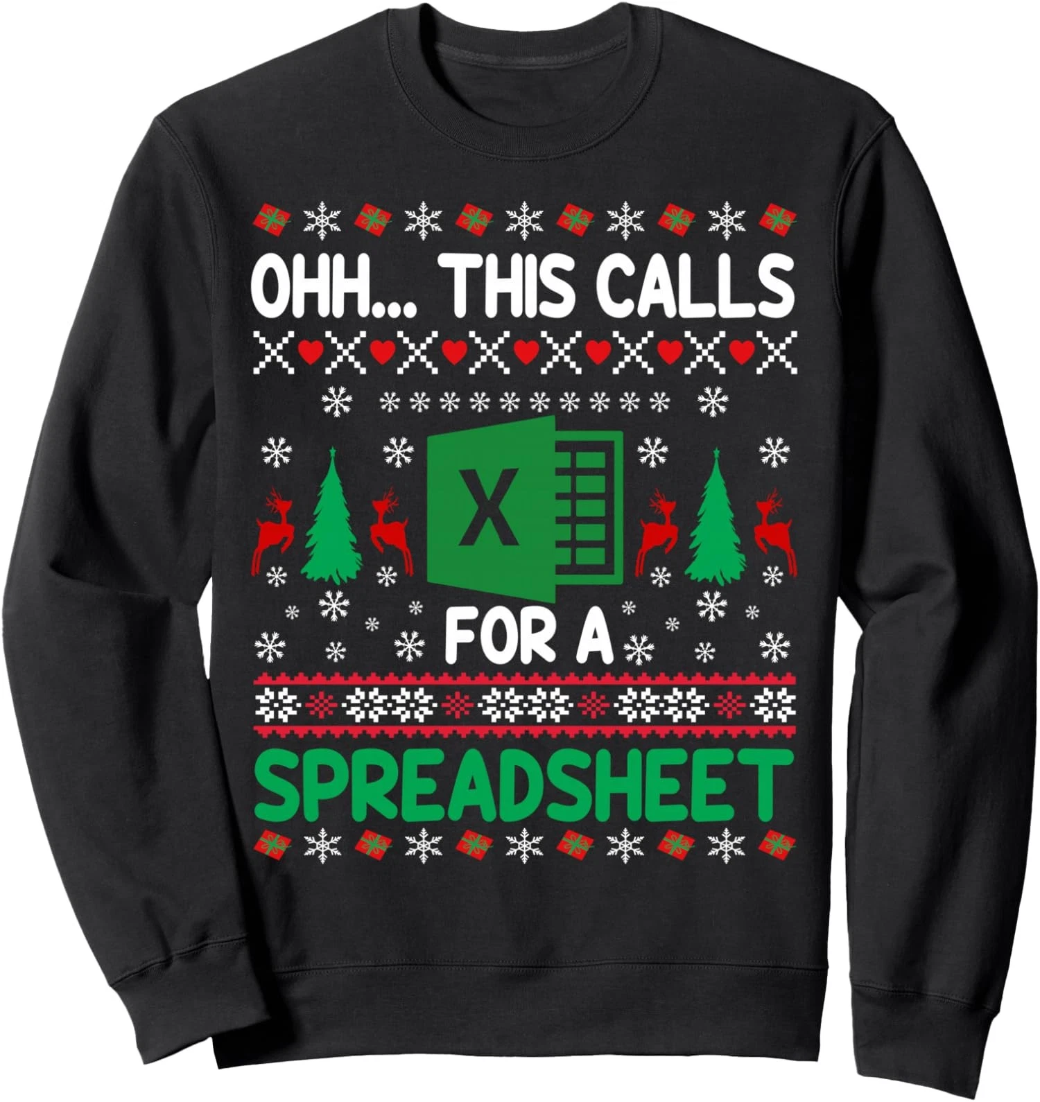 Festive Spreadsheet Humor With Winter Office Cheer Creative Excel Art ...