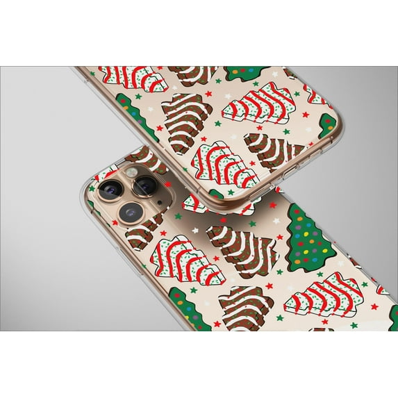Festive Tree Cake Pattern Case With Cute Holiday Sweets for iPhone 17 ...