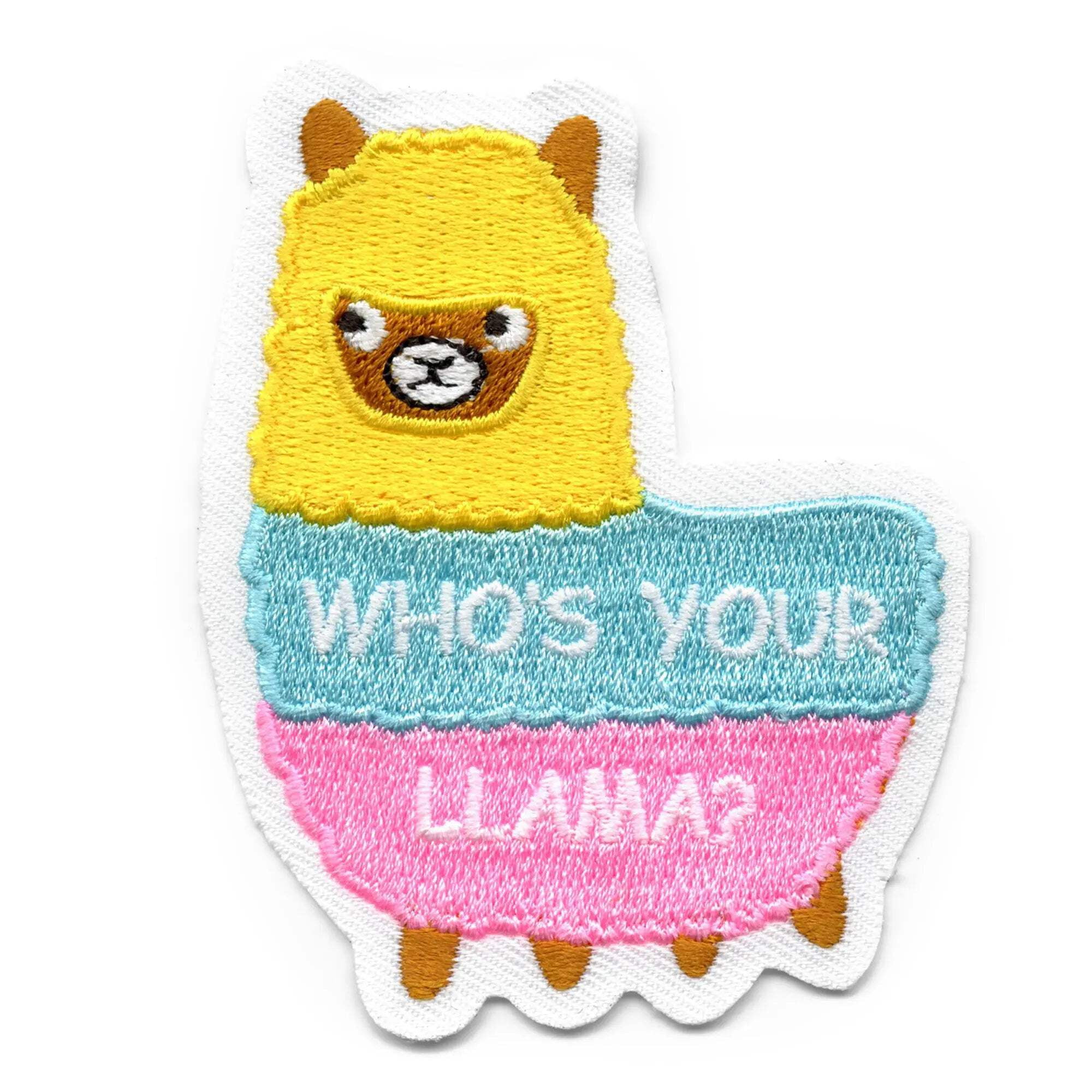 Festive Who's Your Llama Llama Embroidered Iron-on Patch - Walmart.com