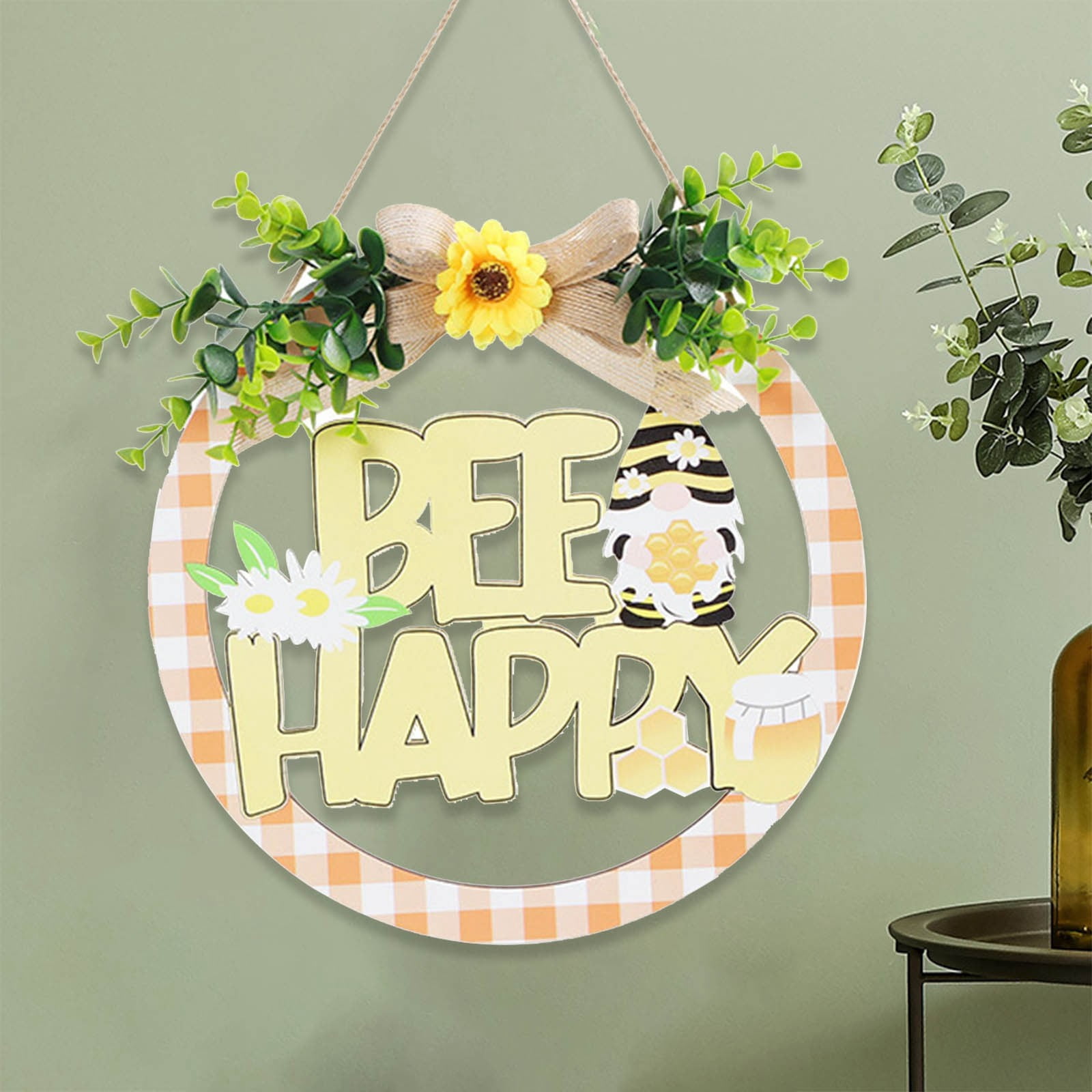 Festive Wooden Wall Hanging Party Welcome Sign Wall Patio Door Signs ...