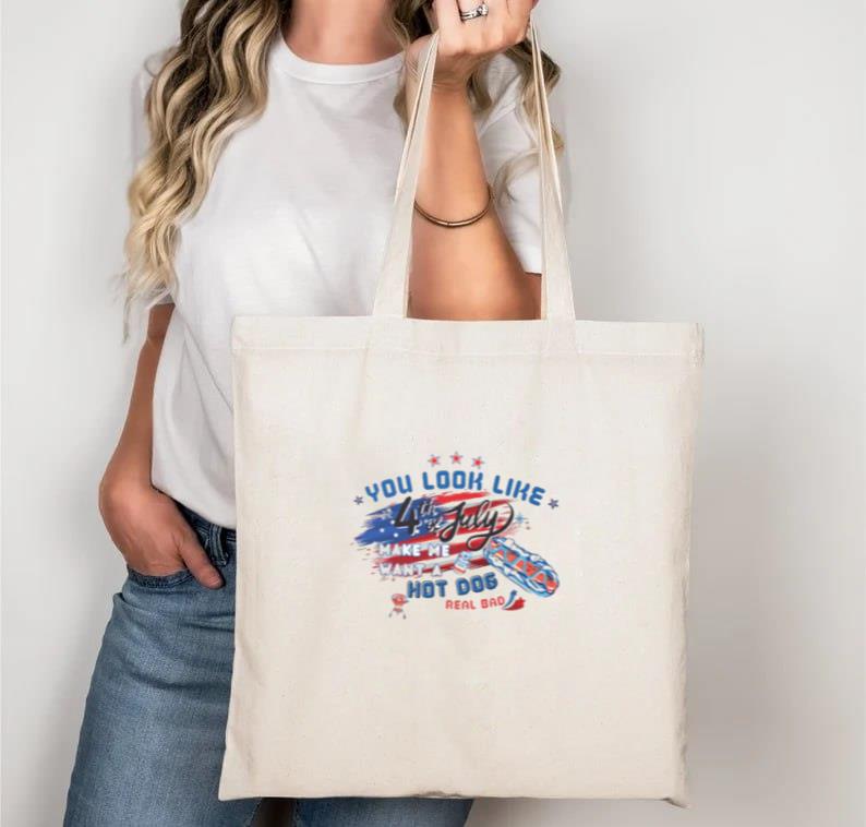 Festive You Look Like The 4th Of July Fireworks Tote Bags - Walmart.com