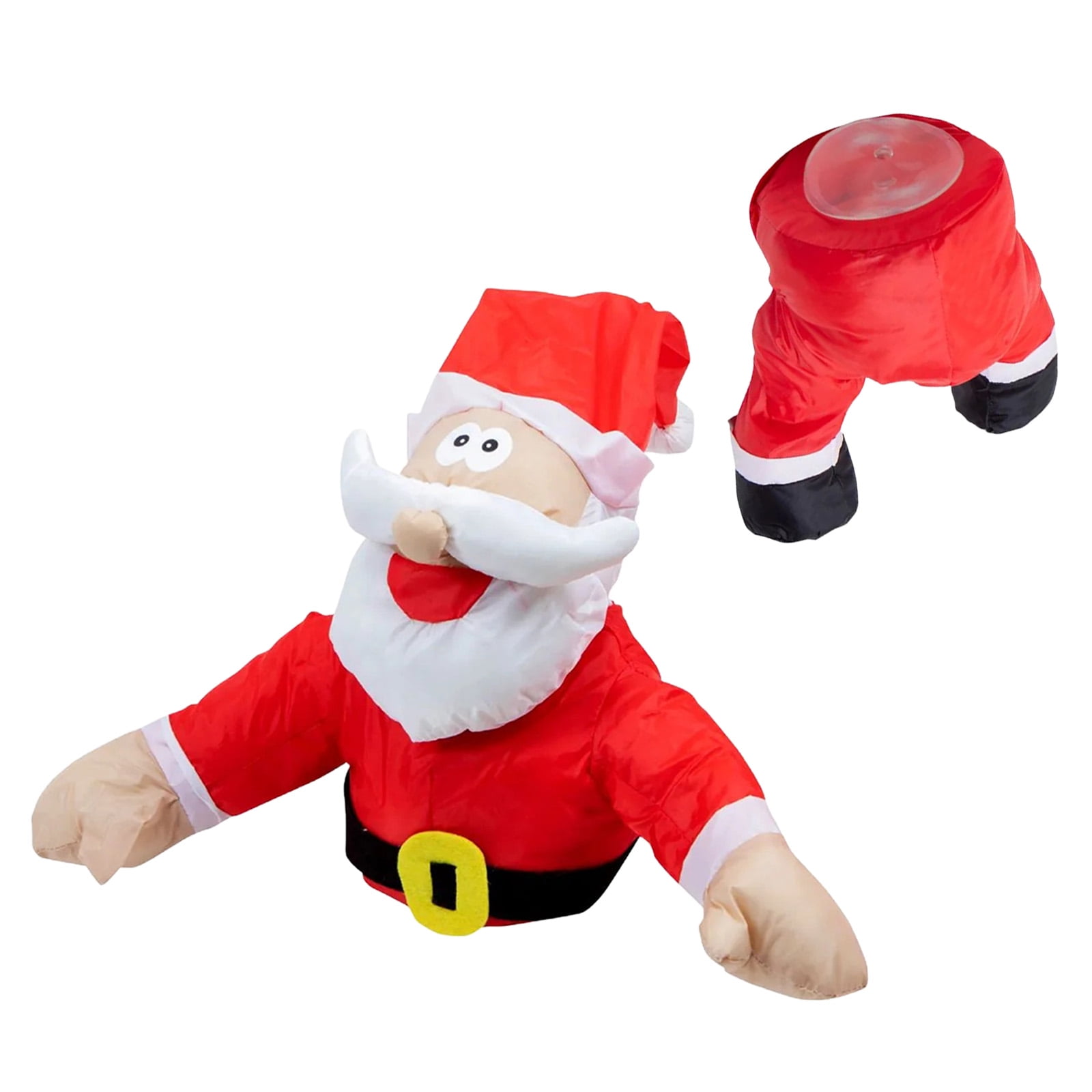 Festives Animated Santa Reindeer Kicking Decoration With Realistic ...