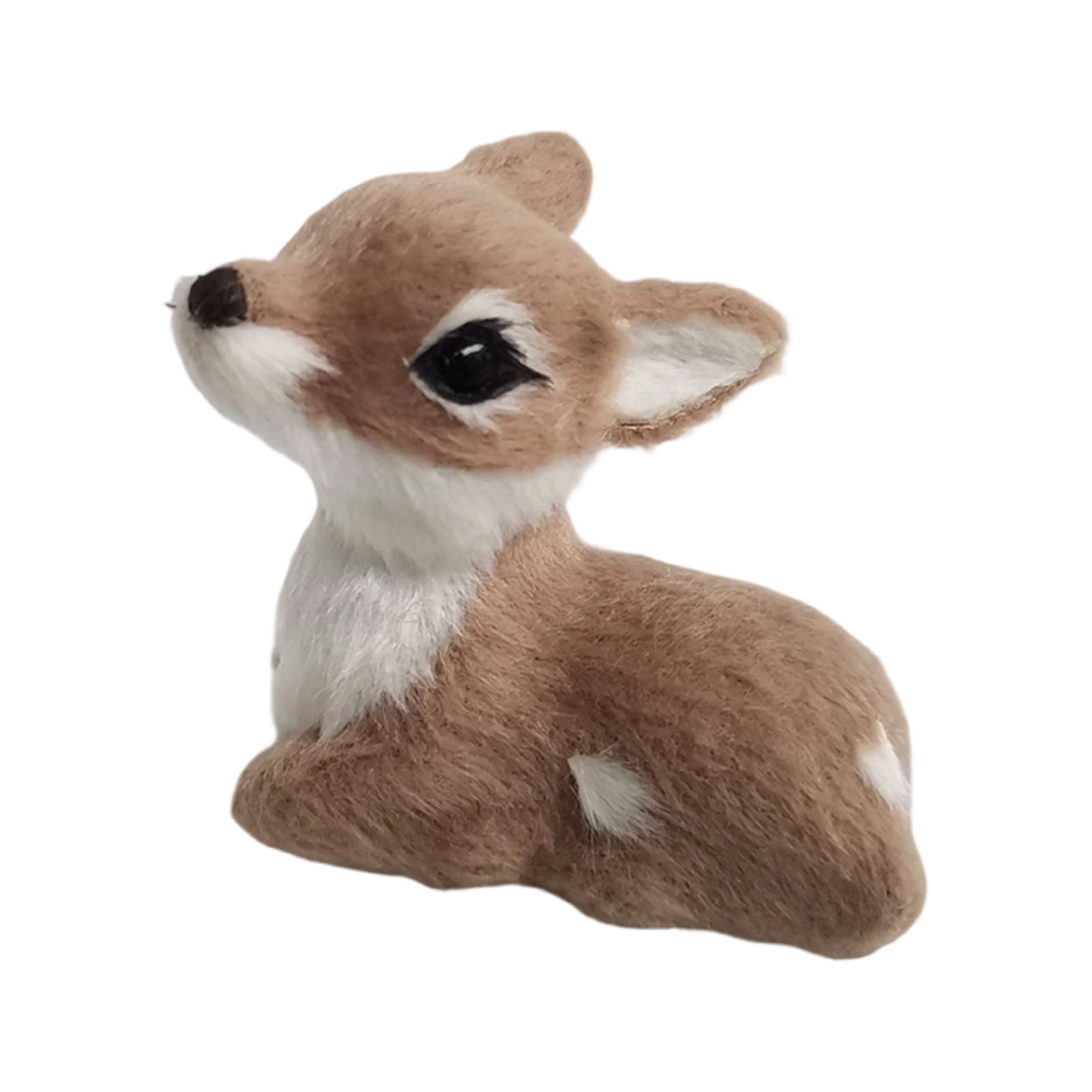 Festives Artificial Furs Deer Sculpture Detailed Holiday Decoration For ...