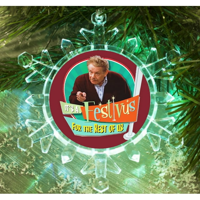 Festivus Seinfeld George Costanza Dad Snowflake Holiday Christmas Tree ...