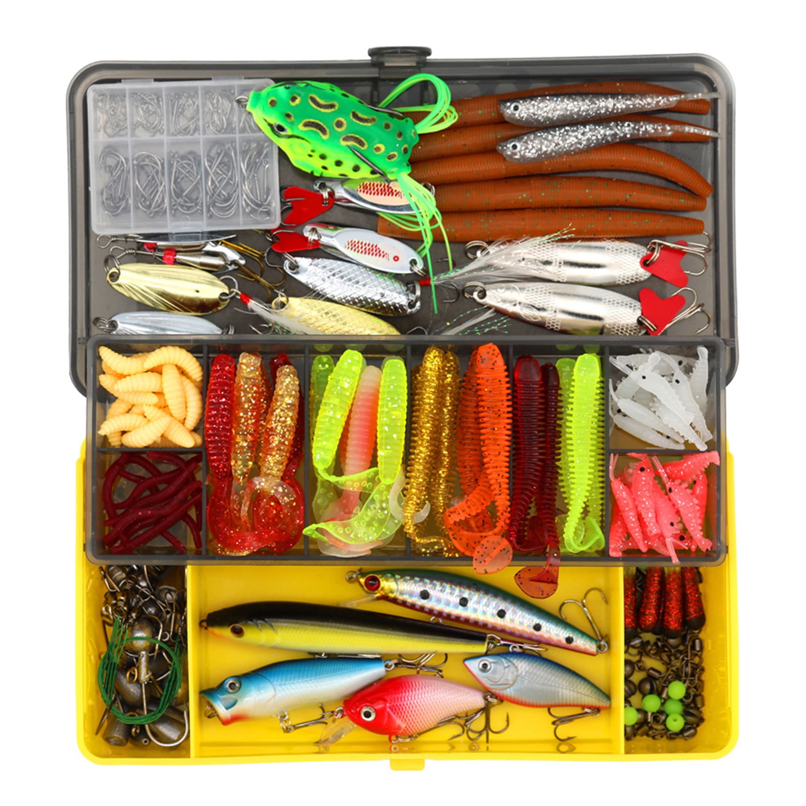 Festnight 304pcs Fishing Accessories Kit Fishing Tackle Kit Fishing ...