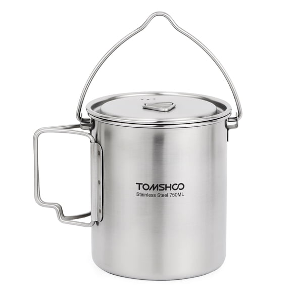 Stainless Steel Camping Mug Folding Handle