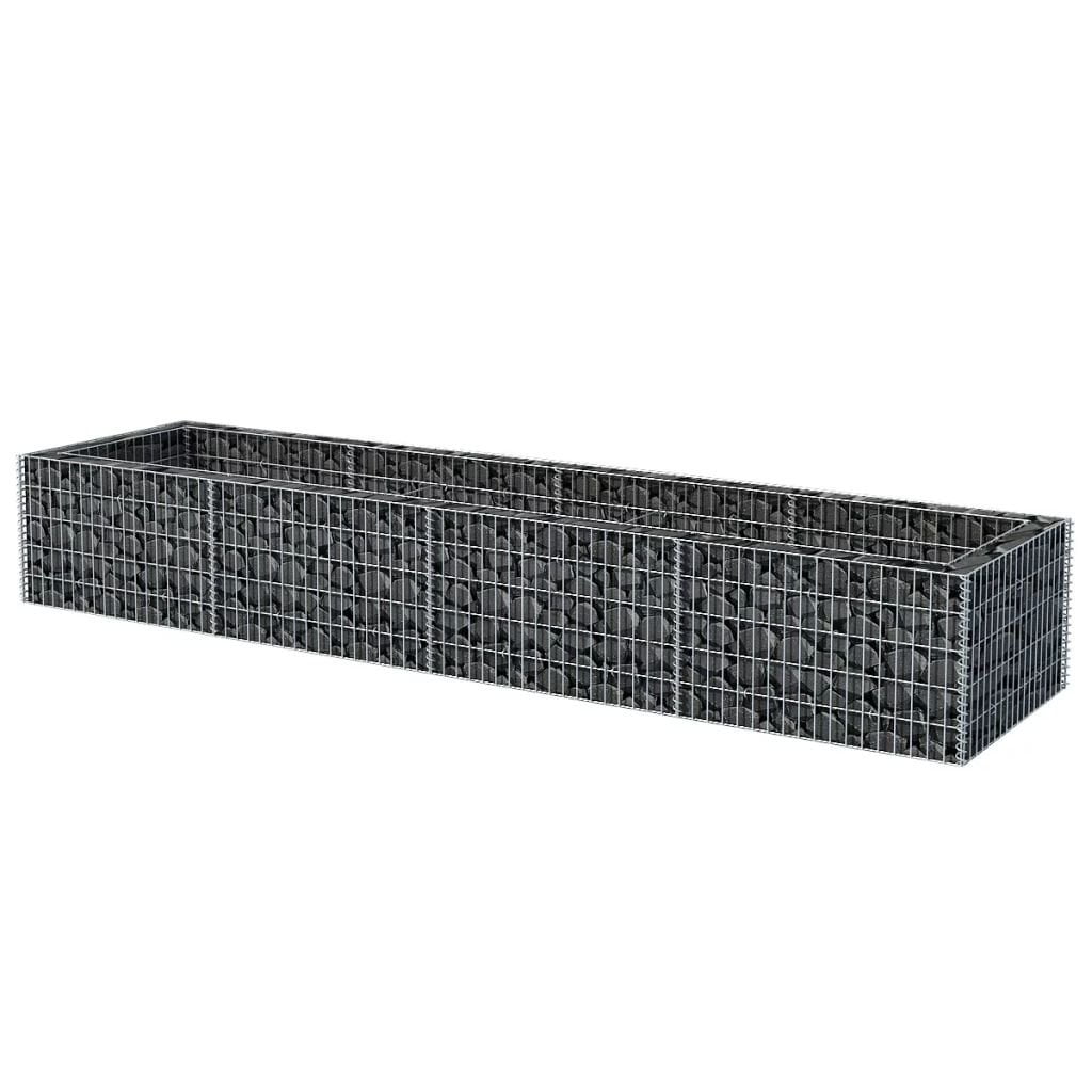 Festnight Gabion Planter Mesh Wire Fencing Galvanized Steel Patio ...