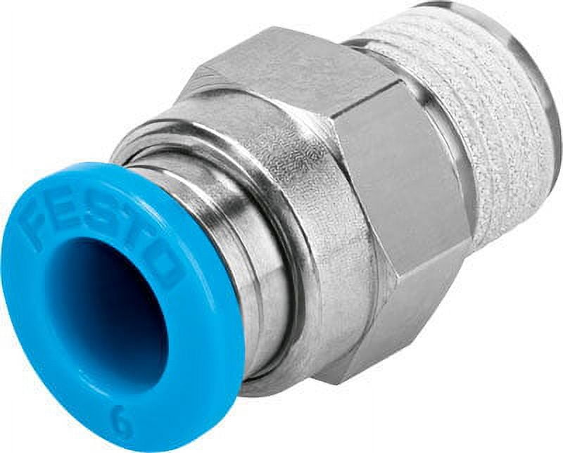 Festo 153304 QSM-M5-4 Push-in Fitting, Nickel Finish, 2.2 mm Inside ...
