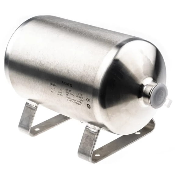 Festo 5L Compressed Air Reservoir Stainless Steel Air Tank 1.32 G CRVZS ...