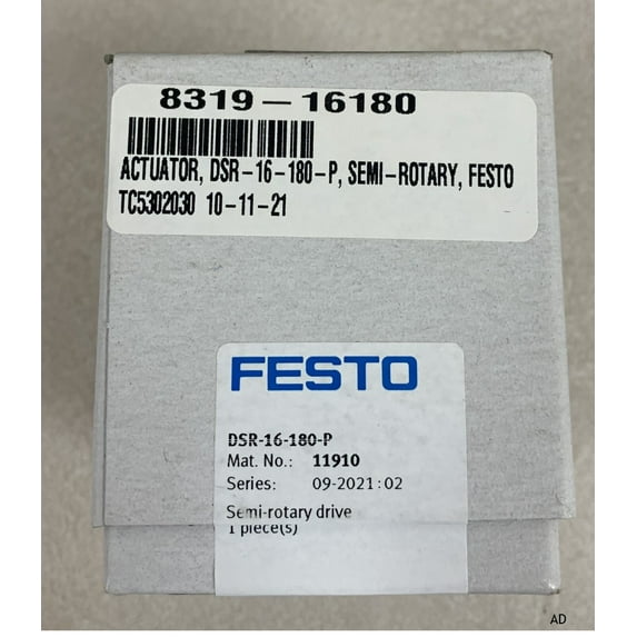 Festo DSR-16-180-P Semi-Rotary Drive Quarter Turn Actuator NEW IN BOX - Walmart.com