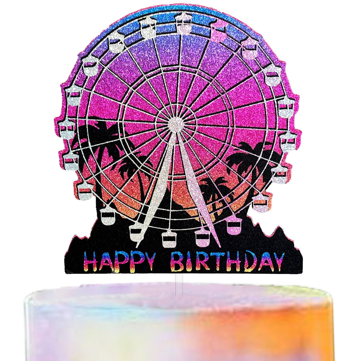 Festus Ferris SCH4 Cake Topper, Gradient Color Ferris Birthday Cake ...