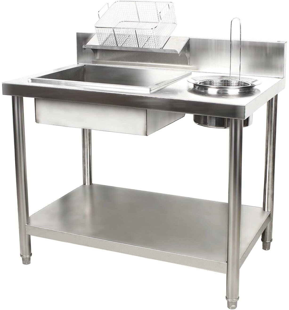 Fetcoi, Breading Table Multifunctional Fried Food Prep Breading Station ...