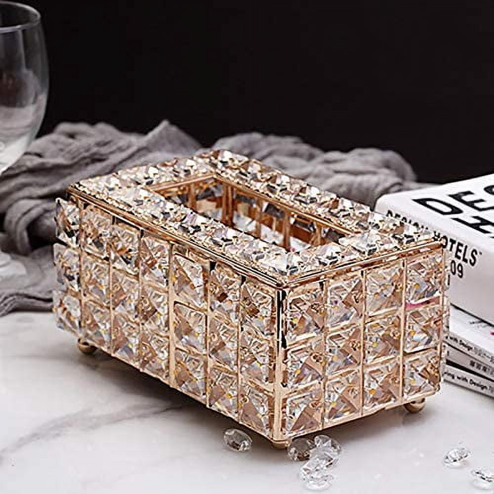 Fetcoi, Crystal Tissue Box, Decorative Crystal Bling Toilet Paper ...