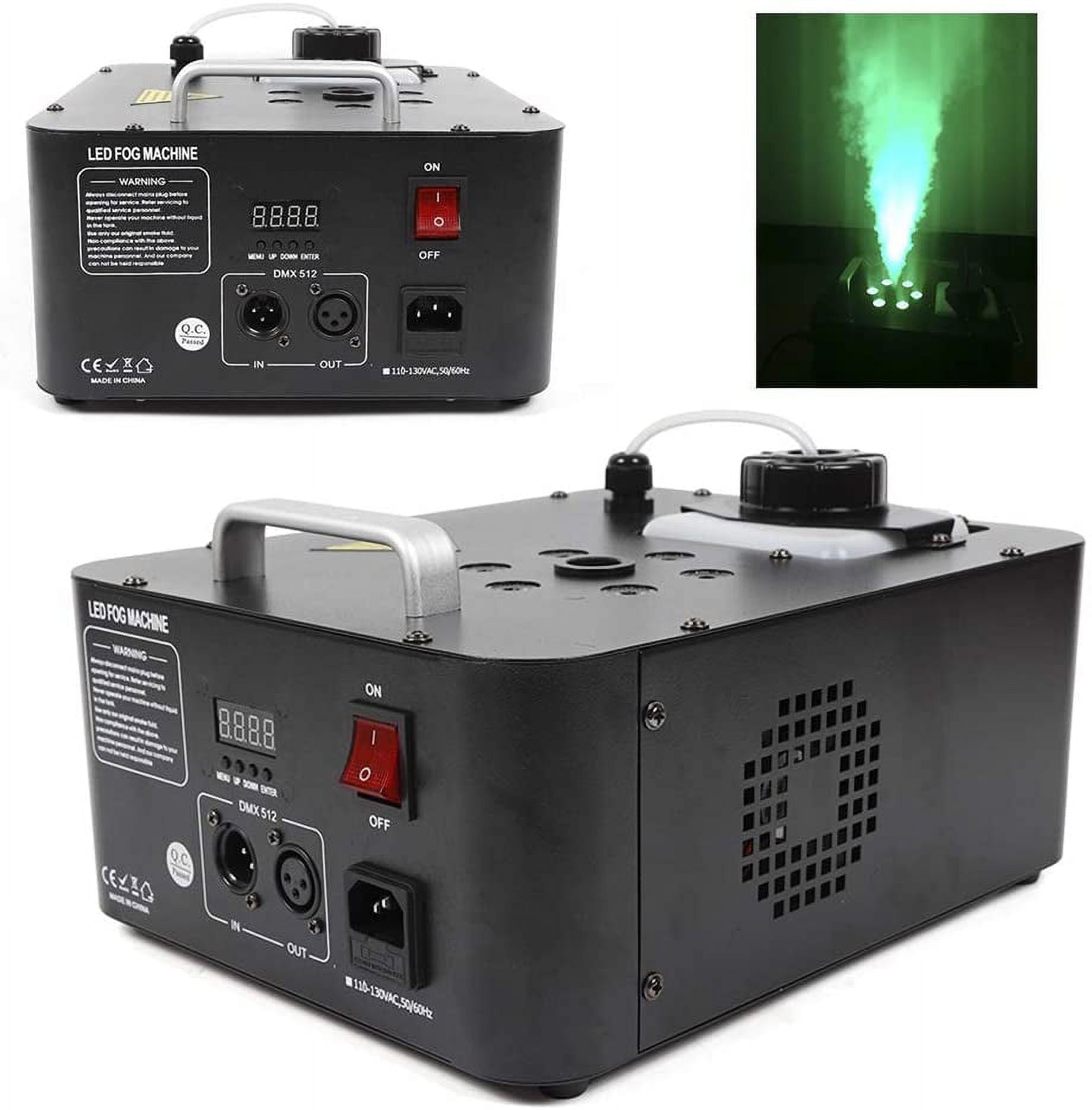 Fetcoi, Portable Smoke Machin 63W LED 3IN1 Fog Machine Fogger, LED RGB ...