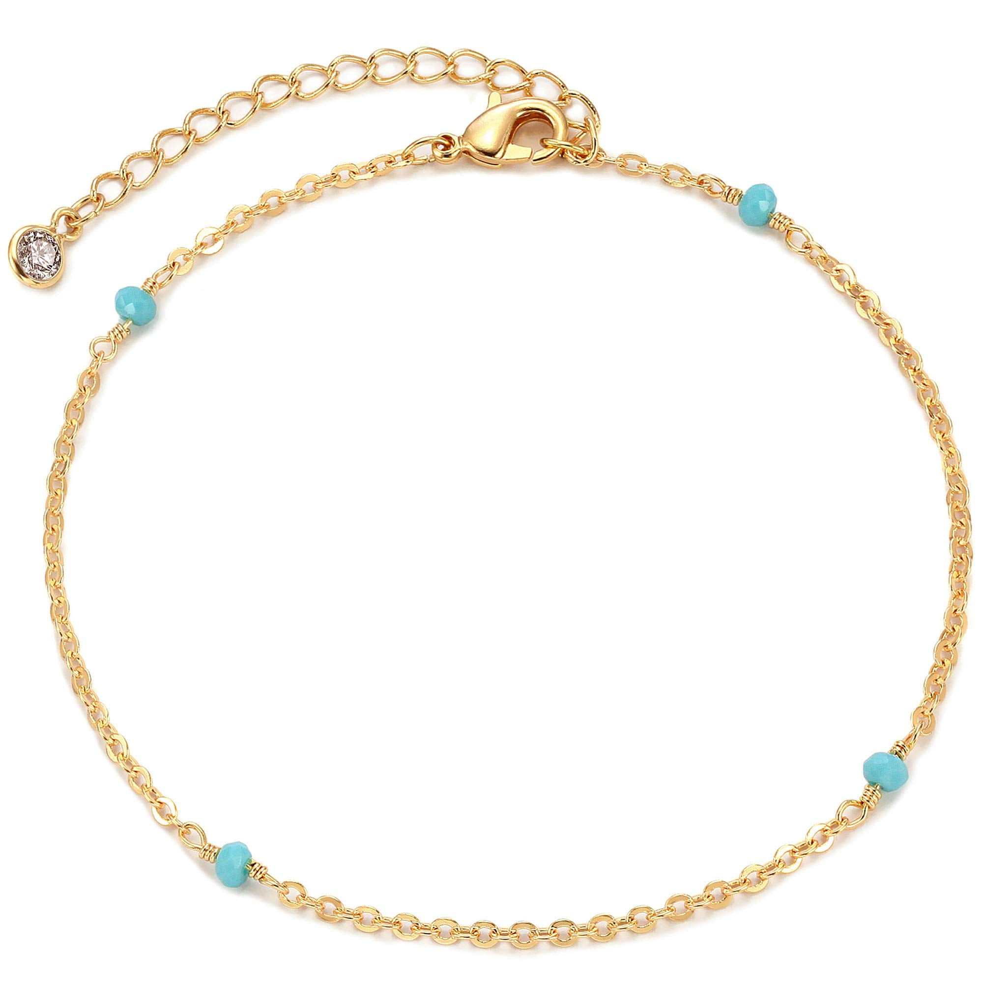 Fettero 14K Gold Plated Boho Beach Simple Minimalist Chain Satellite ...