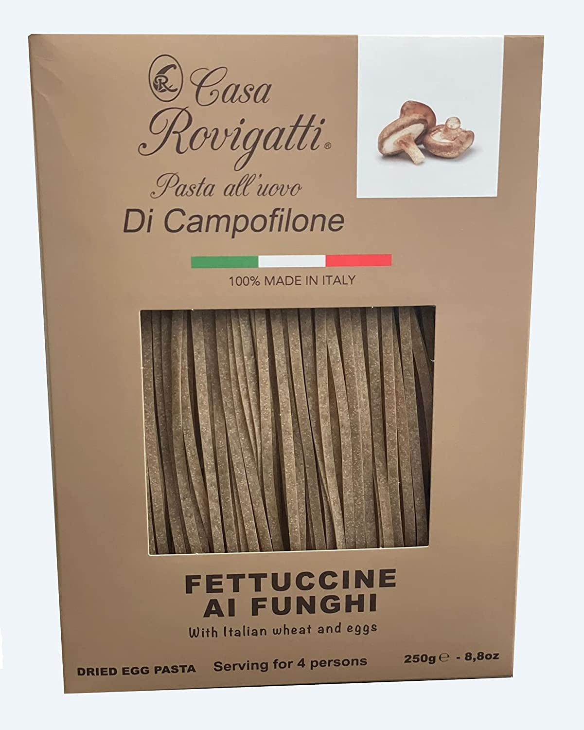 Fettuccine with Mushroom (Pack of 4) - Funghi Italian Pasta From the ...