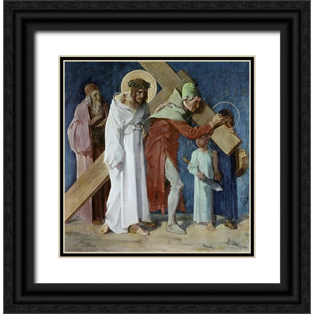 Feuerstein, Martin 12x12 Black Ornate Wood Framed with Double Matting ...