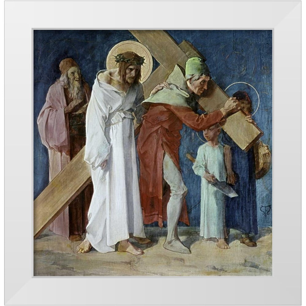 Feuerstein, Martin 12x12 White Modern Wood Framed Museum Art Print ...