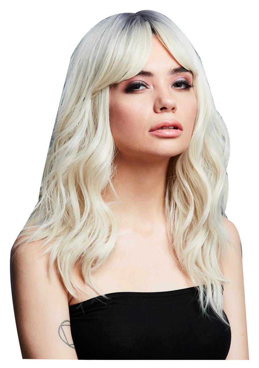 Fever Ashley Wig Two Toned Blend Ice Blonde Wigs One Size Female Adult ...