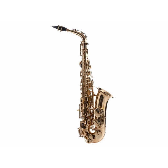 Fever Beginner Student Eb Alto Saxophone Gold with Case - Walmart ...