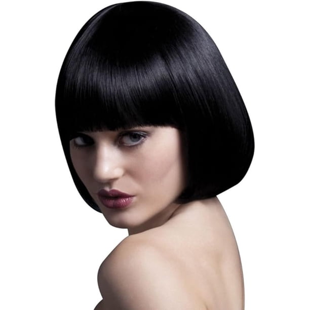 Fever Mia Wig Adult Black Ladies Wigs One Size Female Fancy Dress Party ...