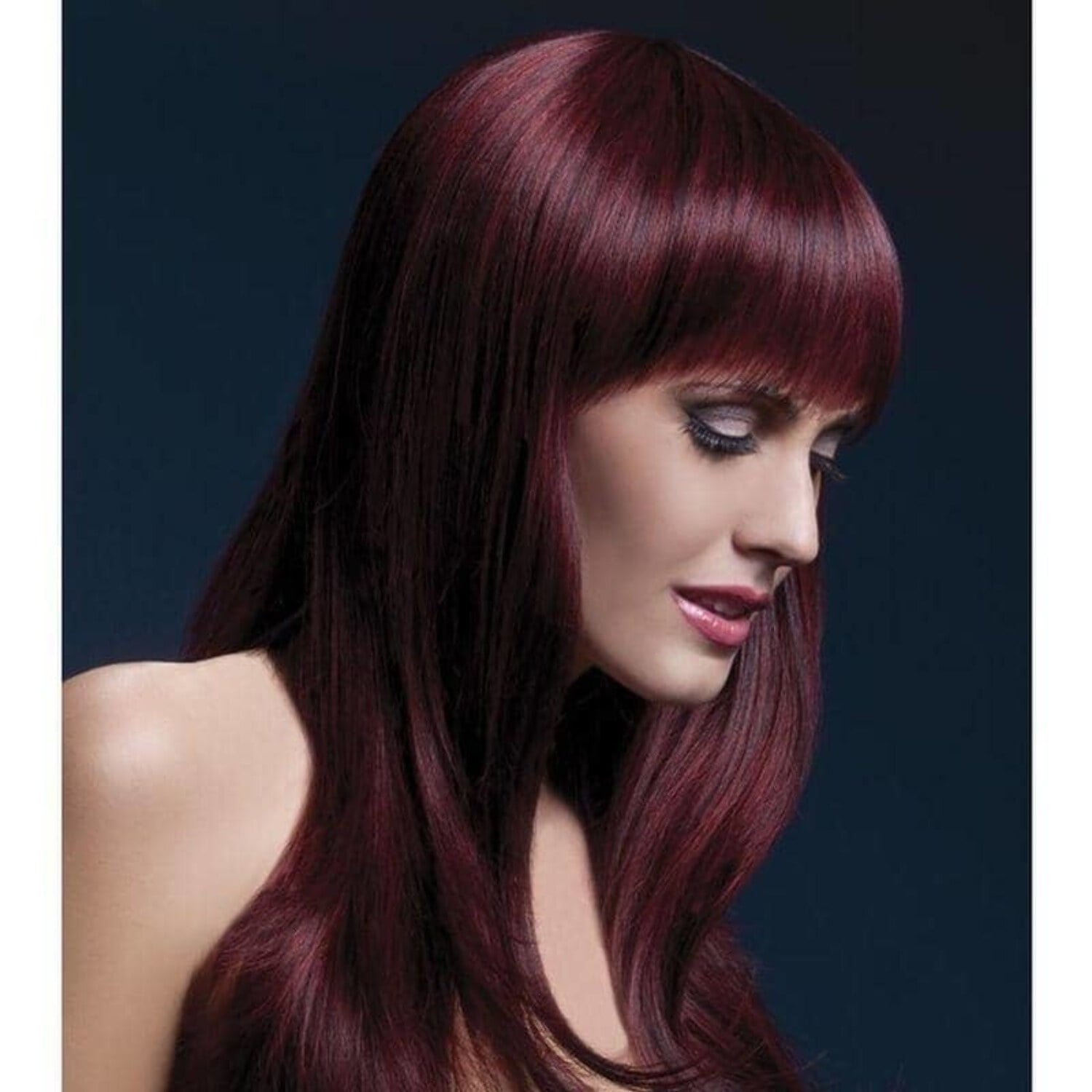 Fever Sienna Wig Adult Black Cherry Ladies Wigs One Size Female Fancy ...