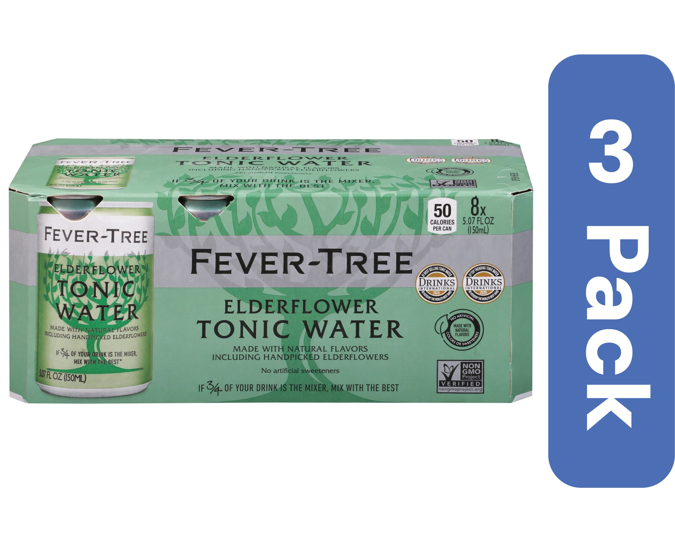 Fever Tree Elderflower Tonic Water 40.56 oz (Pack Of 3) - Walmart.com