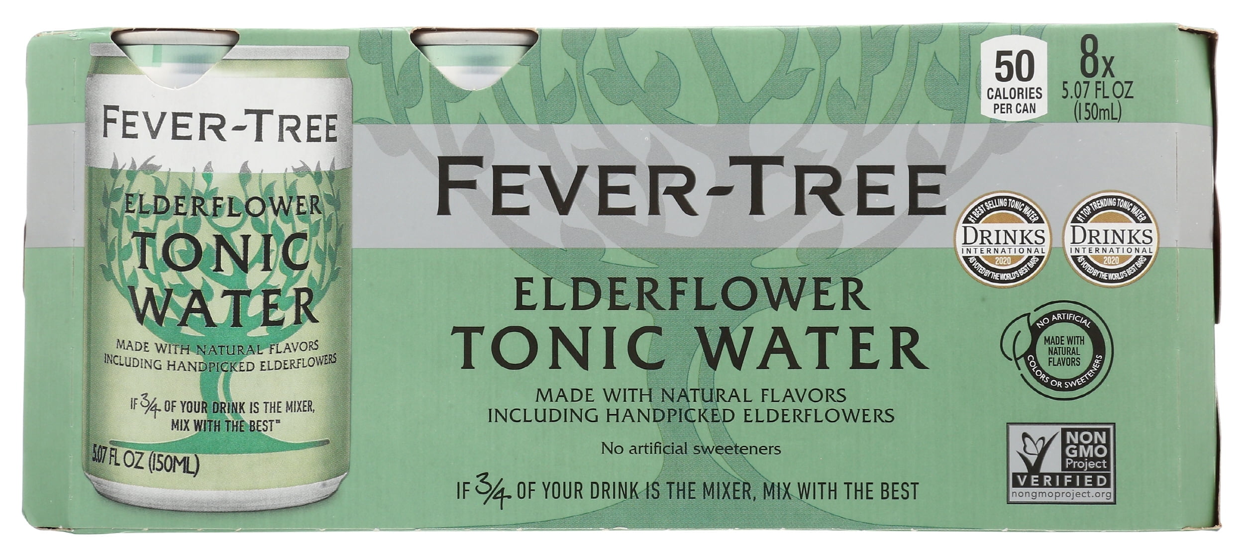 Fever-Tree Elderflower Tonic Water with Quinine, 40.56 Fluid Ounce ...