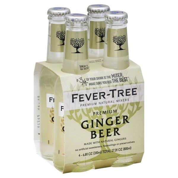 Fever-Tree Bold & Spicy Premium Real Ginger Beer, 4Pack/6.8oz, Shelf ...