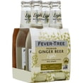 Fever-Tree Refreshingly Light Ginger Beer, 4pk, 200 ML Glass Bottles ...