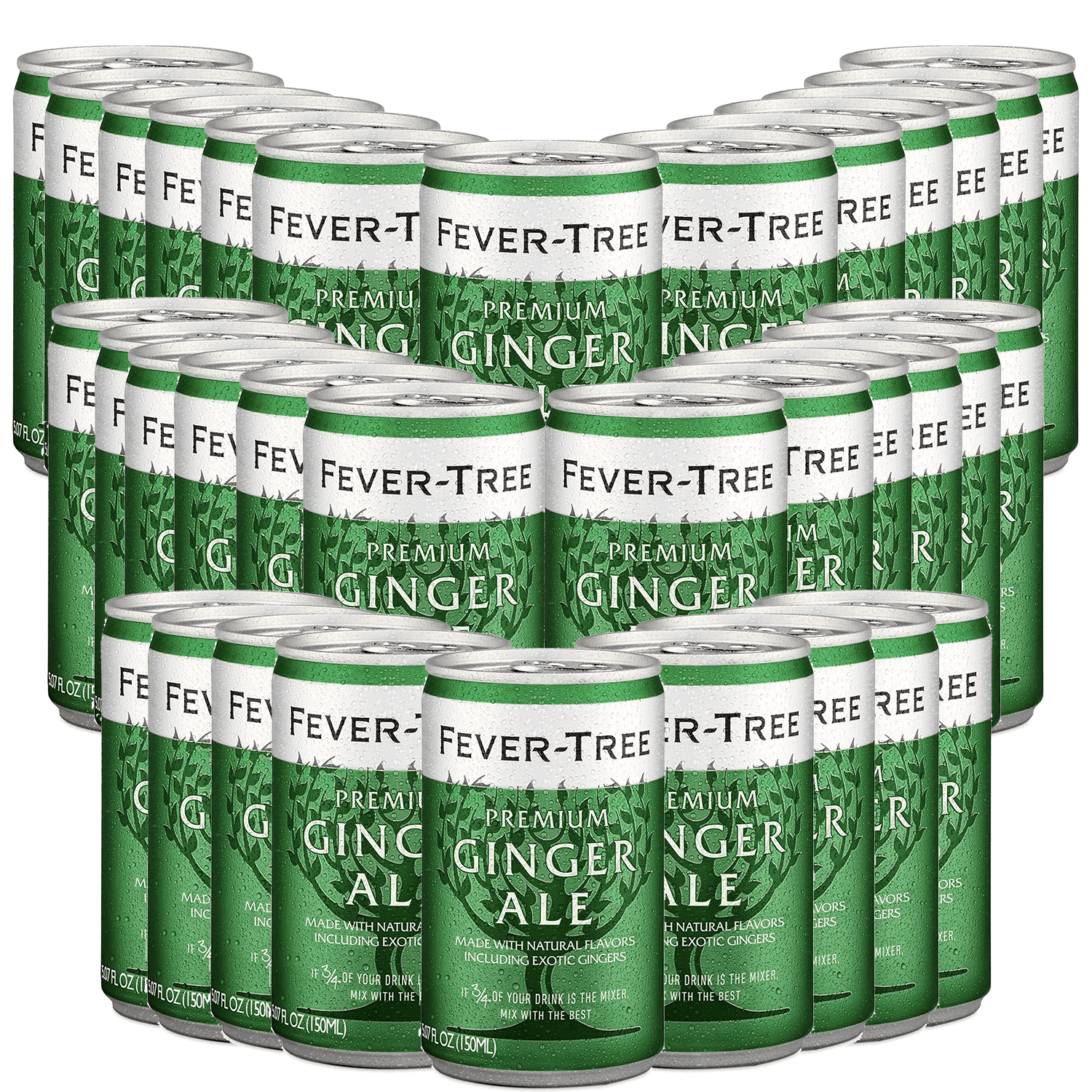 Fever Tree Premium Ginger Ale - Mixer and Soda - Refreshing Beverage ...