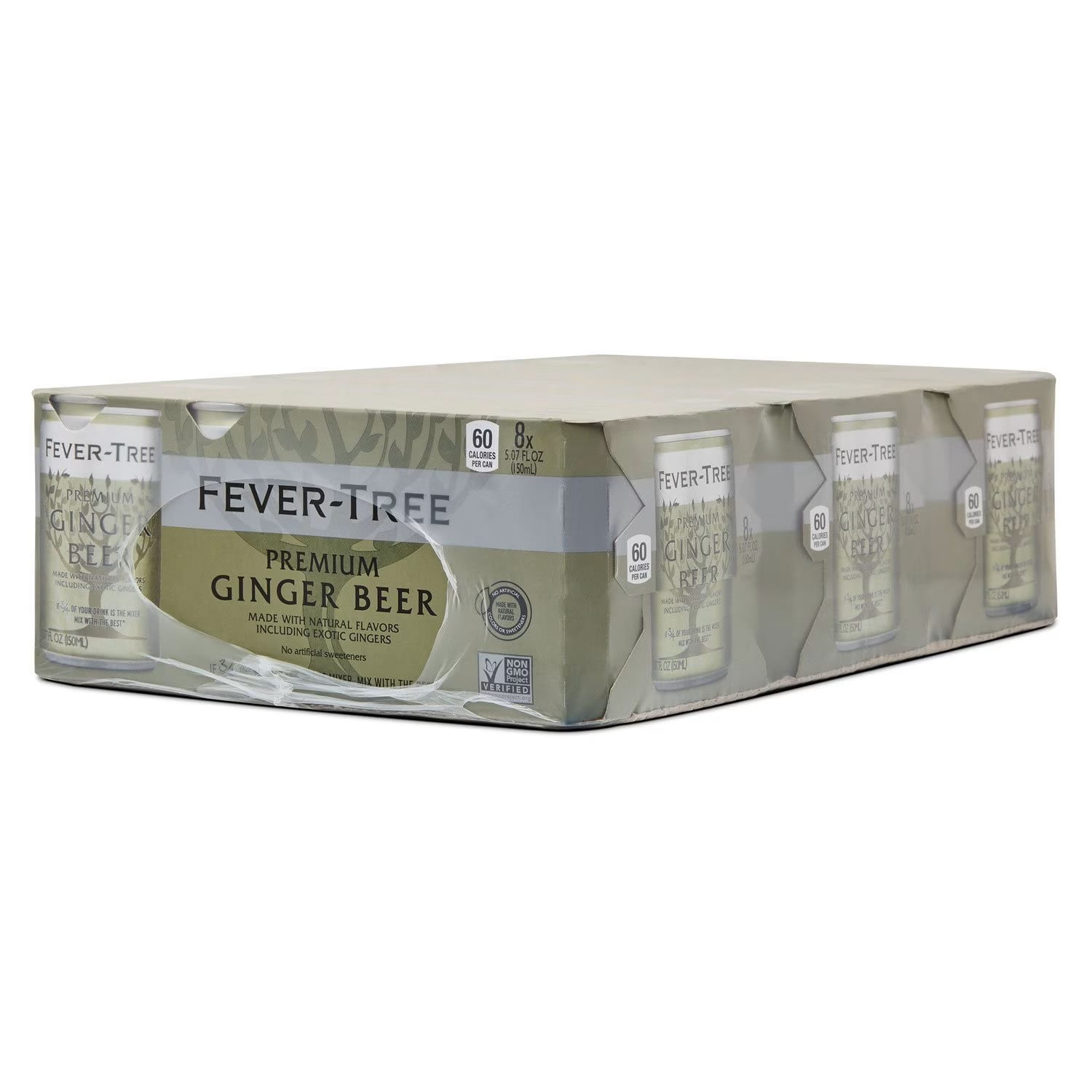 Fever-Tree Ginger Beer, No Artificial Additives, 5.07 Fl Oz, 24 Pack ...