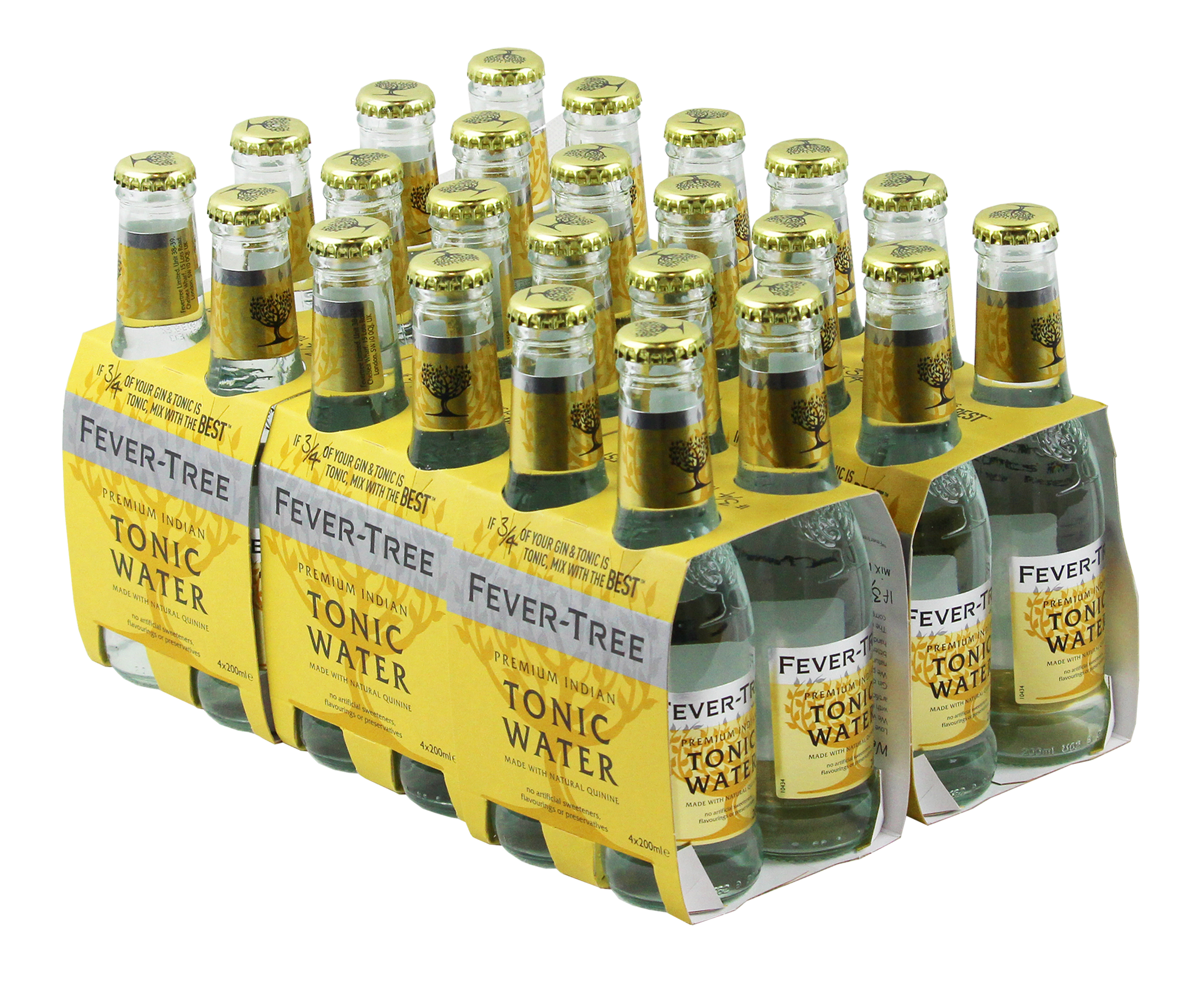 Fever Tree Premium Indian Tonic Water Bottles 4 Pk 6 8 Fl Oz