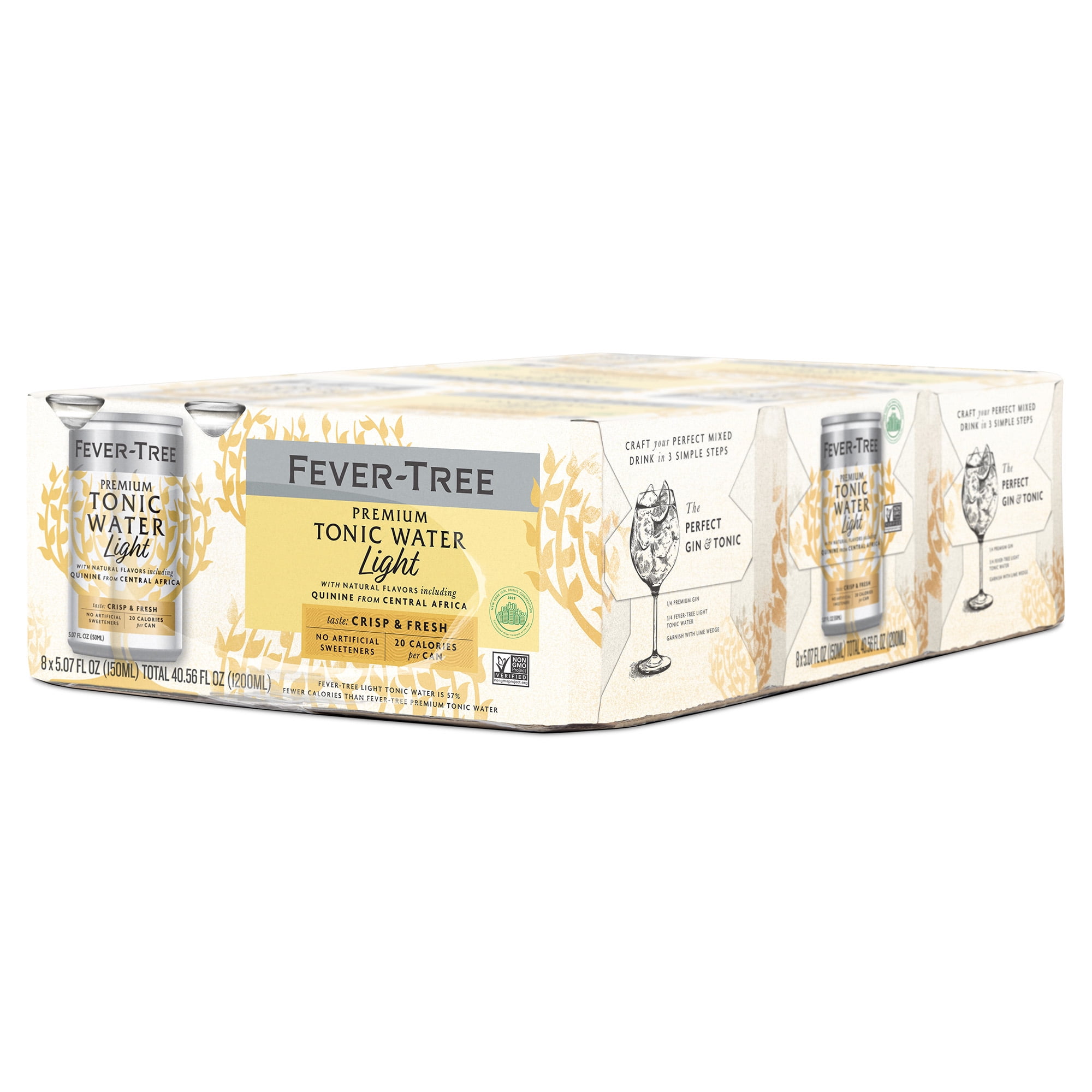Fever-Tree Premium Light Indian Tonic Cans, 5.07 Fl Oz (24 Pack ...
