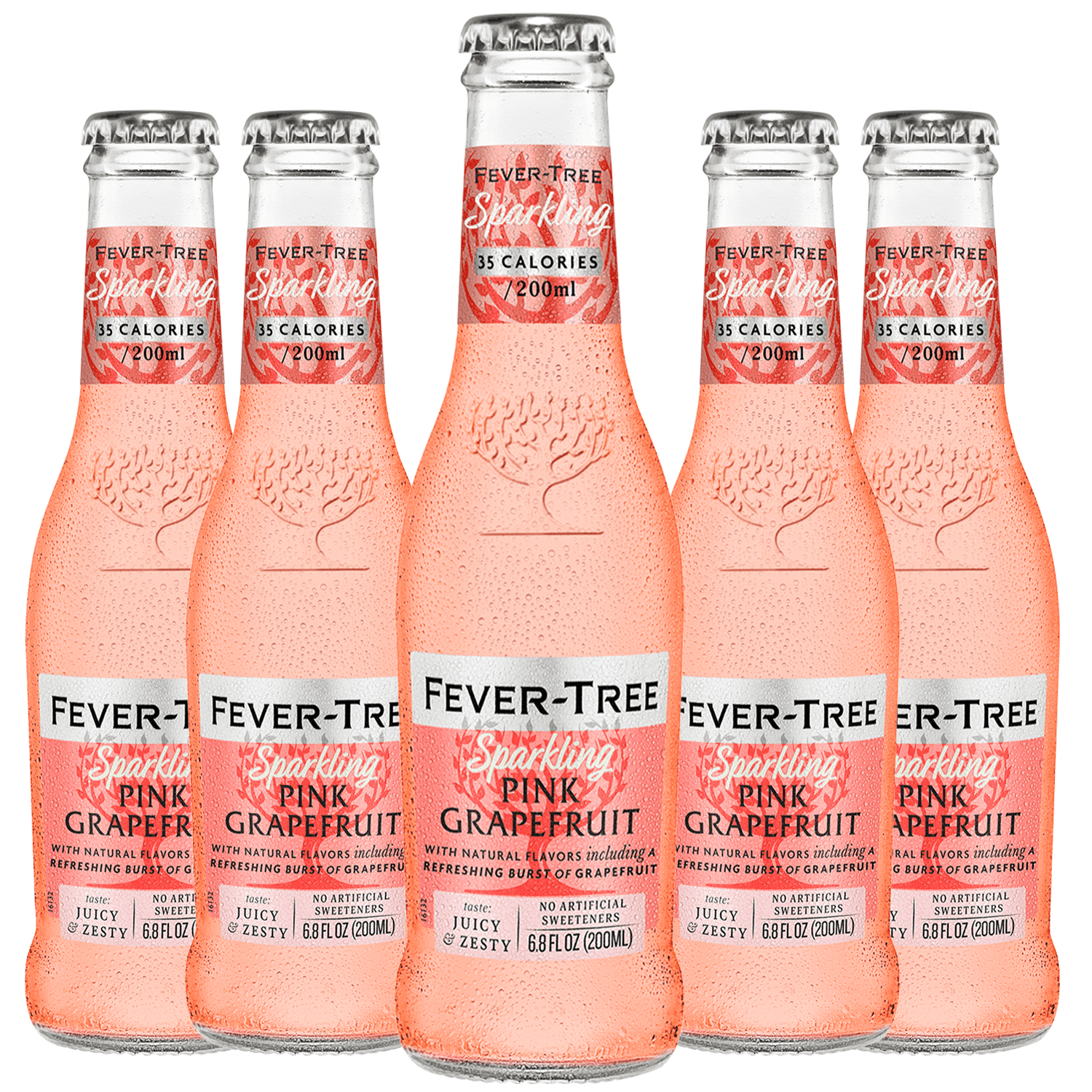 Fever Tree Sparkling Pink Grapefruit Soda - Premium Quality Mixer and Soda - Refreshing Beverage ...