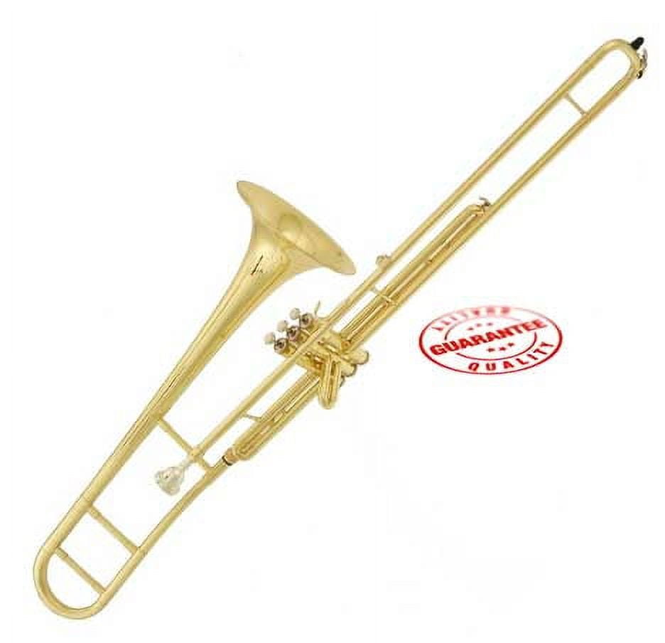 Fever Valve Gold Bb Trombone with Case and Mouthpiece - Walmart.com