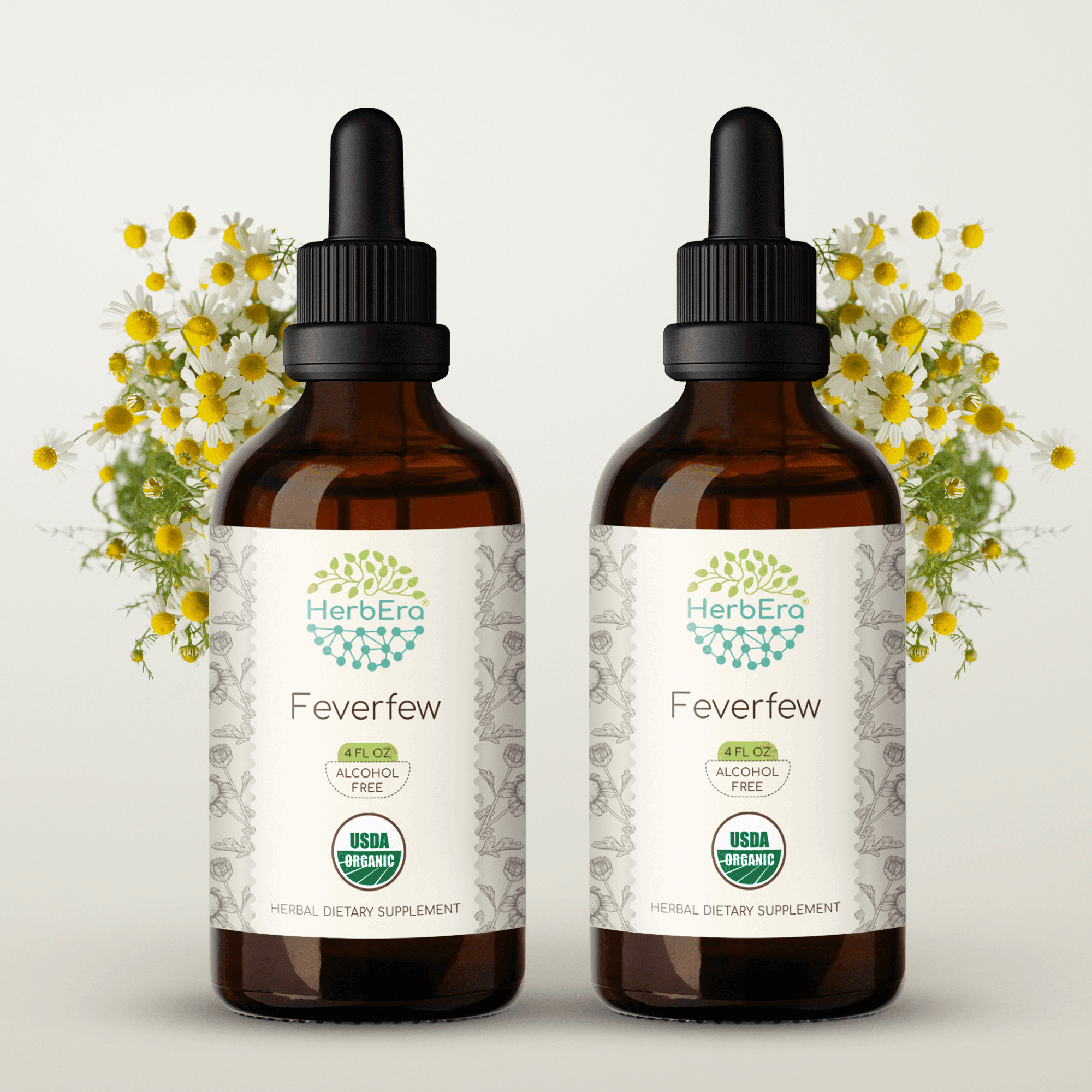 Feverfew Alcohol-FREE Herbal Extract Tincture, Super-Concentrated ...